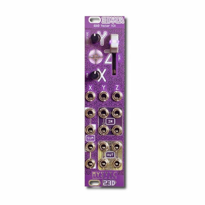Mystic Circuits 3DVCA Quad Vector VCA Module at Juno Records.