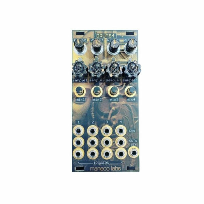 Maneco Labs Drums4 Percussion Sound Generator Module at Juno Records.