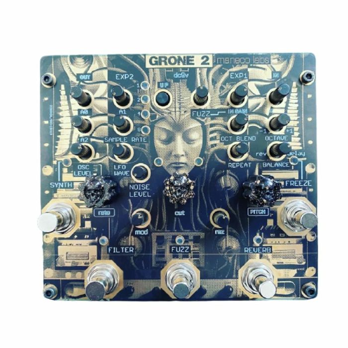 Maneco Labs Grone 2 Dark Drone Machine Effects Pedal at Juno Records.